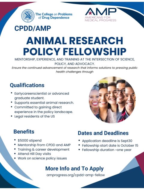1st CPDD Animals in Research Policy Fellowship Submissions Now Open ...